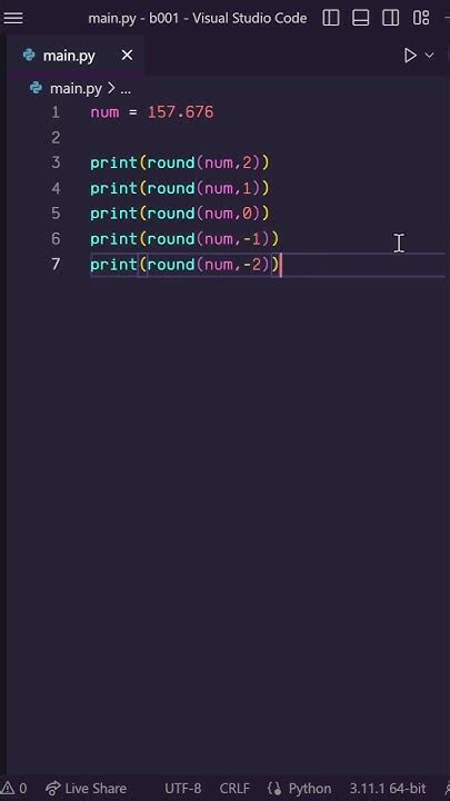 Python Rounding Trick Python Programming Coding Youtube