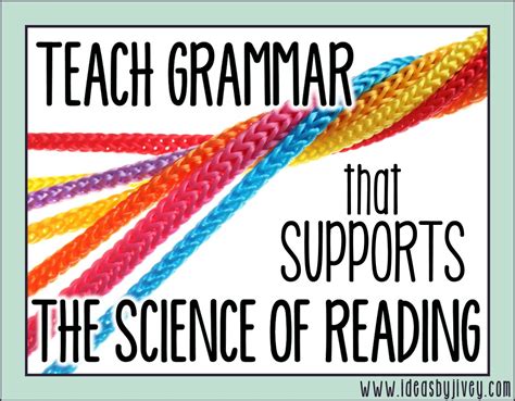 Teaching Grammar That Supports The Science Of Reading