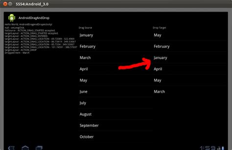 android er drag and drop to copy items between listview