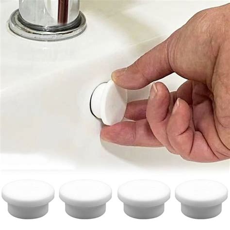 Deshan 10pcs Drain Seal Wash Basin Overflow Ring Replacement Sink Hole