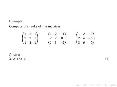 Lesson 13 Rank And Solutions To Systems Of Linear Equations