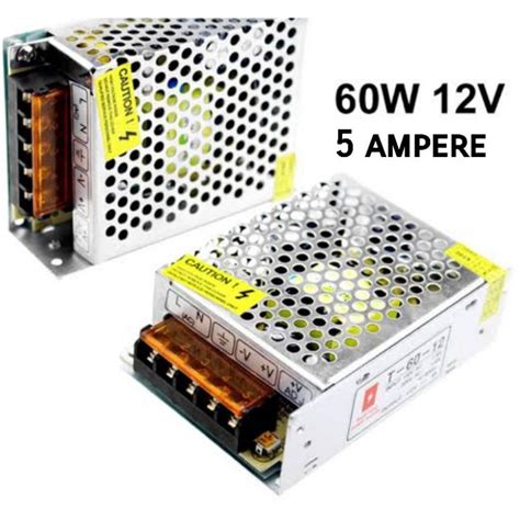 Jual Power Supply Adaptor Switching 12v 5a Murni Adaptor Led Strip 5 Ampere 12 Volt Original