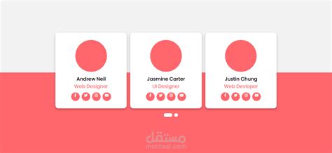 CSS Responsive Profile Cards Slider مستقل
