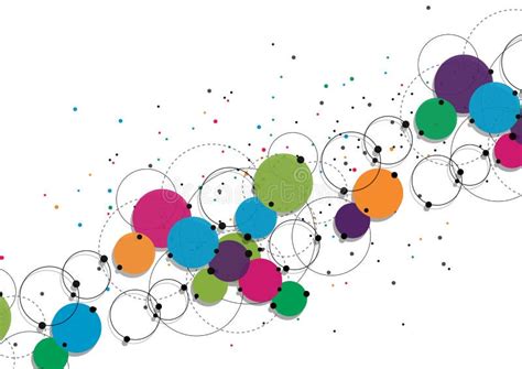 Vector Technology Concept Connected Lines And Dots Stock Vector