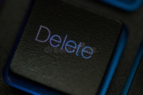 Delete Key On Keyboard Stock Photo Image Of Destruction