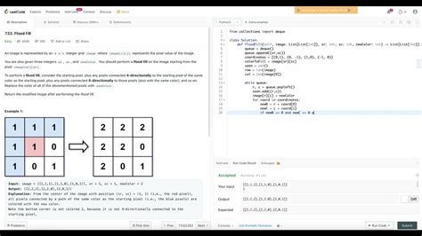 Flood Fill Leetcode Problem Youtube