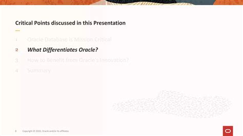 Oracle Database Mission Critical Ppt