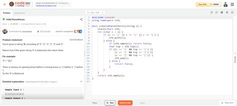 saksham kaushik on linkedin ninjaslayground codingninjas codingchallenge day16 stacks…