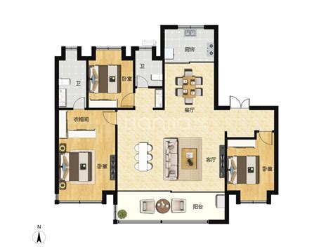 【中国铁建·花语汀澜武汉中国铁建·花语汀澜楼盘】零居室户型图3室2厅2卫建面 110m²房型图 武汉贝壳新房