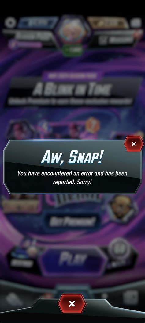 Am I The Only One Getting These Errors Rmarvelsnap