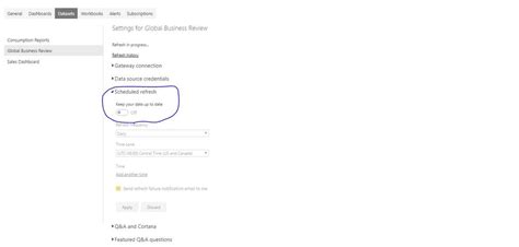 Solved Schedule Refresh Greyed Out Microsoft Fabric Community