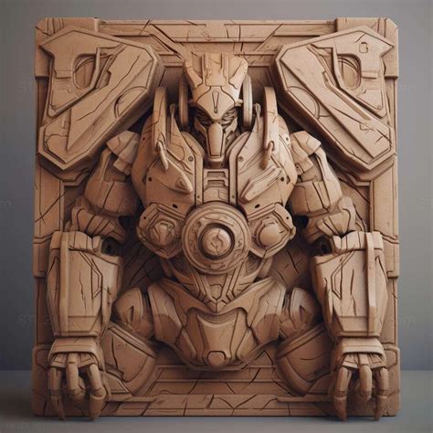 Characters Mech 2 Hero1074 3d Stl Model For Cnc