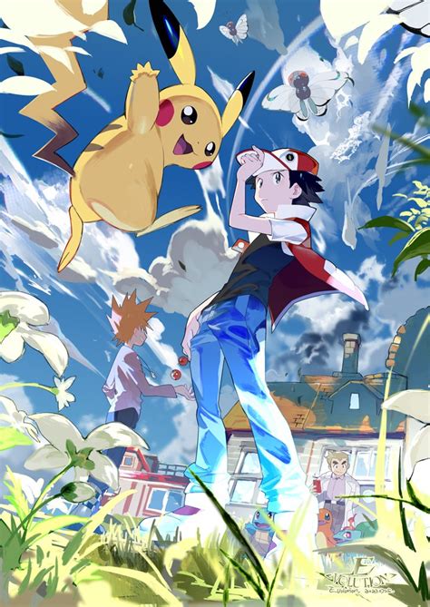 E Volution Blue Oak Bulbasaur Butterfree Charmander Pikachu Red