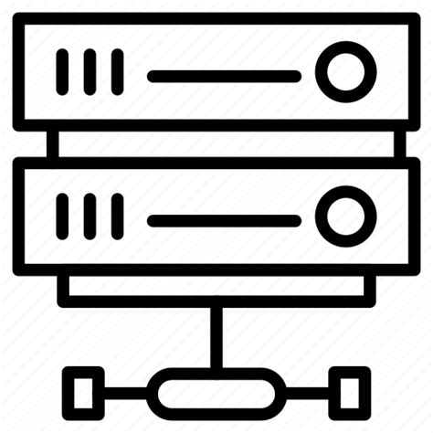 Database Datacenter Mainframe Server Storage Icon Download On