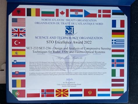 National Lab Rass Prof Marco Martorella Nato Sto Excellence Award For The Nato Set 232 236