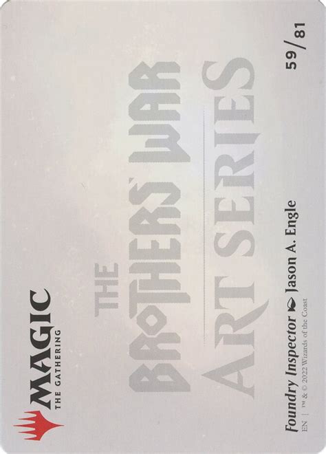 Foundry Inspector Foundry Inspector · The Brothers War Art Series Abro 59 · Scryfall
