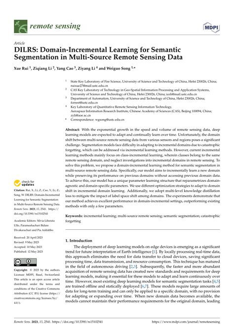 Pdf Dilrs Domain Incremental Learning For Semantic Segmentation In