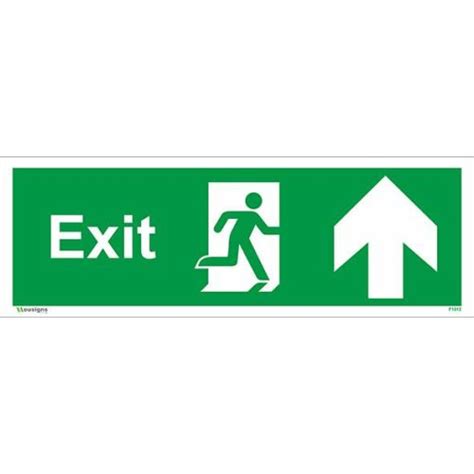 Exit Sign Up Arrow Fire Exit Signs Emergency Escape Signs