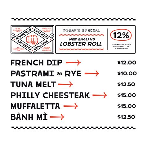 Creative Menu Design Ideas