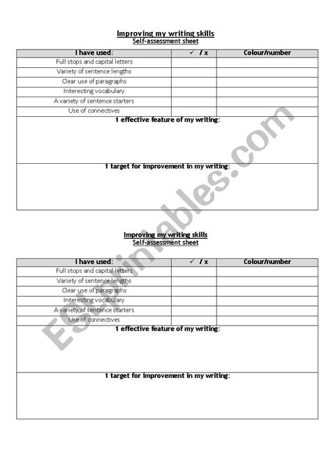 Writing Skills Assessment Esl Worksheet By Ceciledelannoy