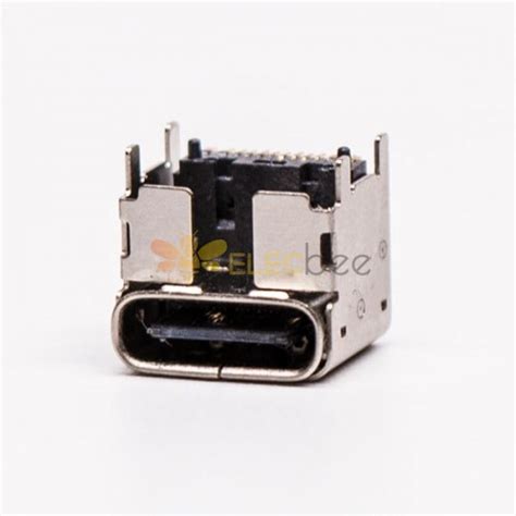 Type C Female Connector Right Angled Smt For Pcb Mount