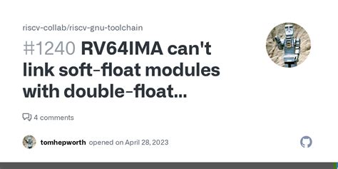 Rv64ima Cant Link Soft Float Modules With Double Float Modules · Issue