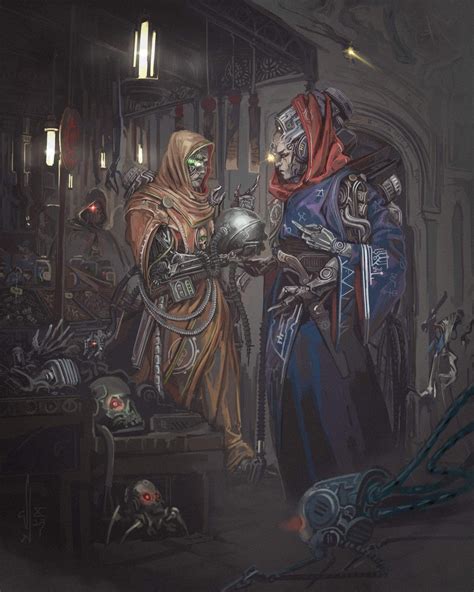 Nictanova Adeptus Mechanicus Warhammer K Highres Others Cable Cloak Crossdraw Holster