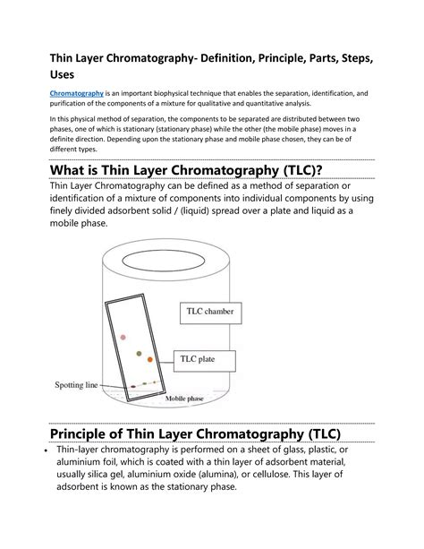 Thin Layer Chromatography Pdf