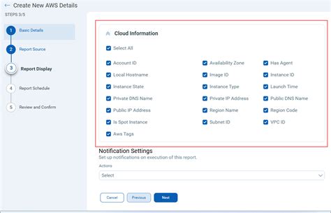 Cloud Details Reports