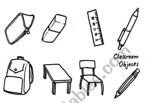 Classroom Objects Mini Book Esl Worksheet By Uncle Jebus