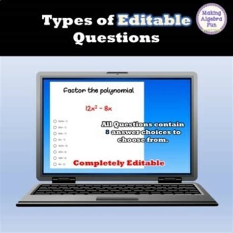 Algebra Factoring Polynomials Greatest Common Factor Gcf Digital