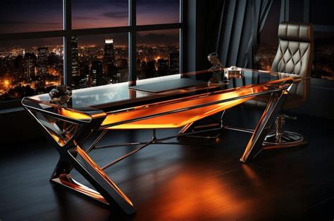 Architect Desk Mock Up Premium AI Generated Image