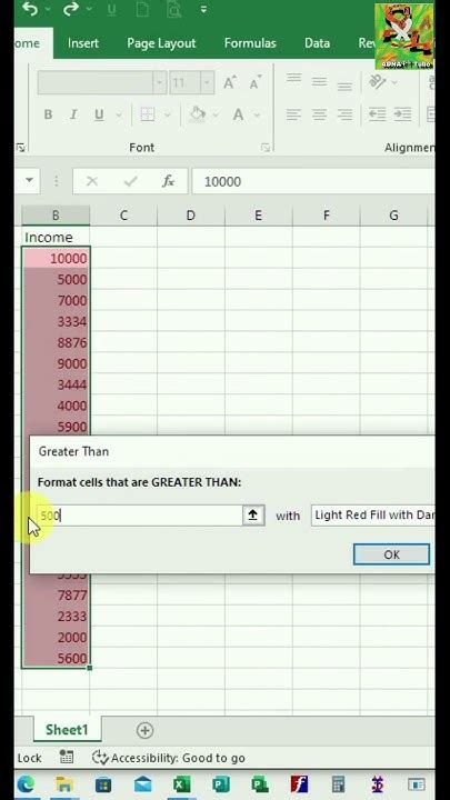 Highlight Cellsconditional Formatting In Excel Shorts Youtube
