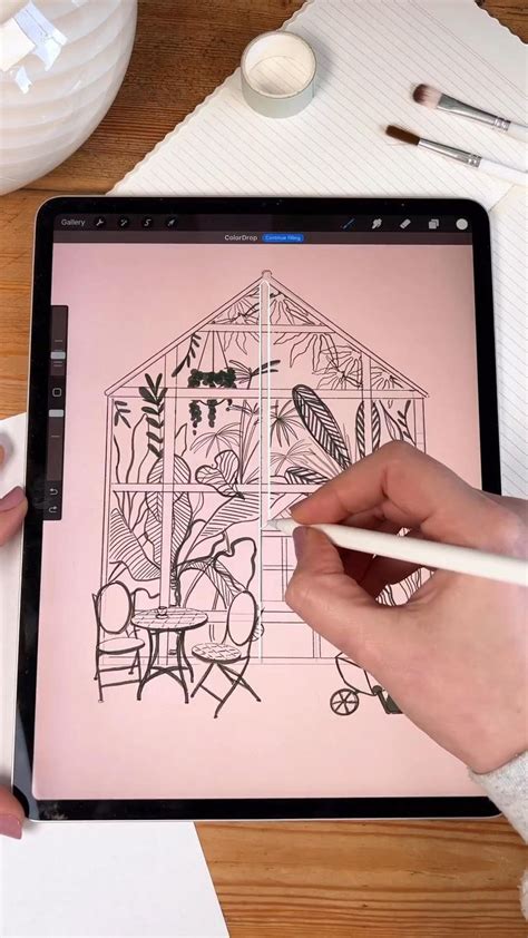 Digital Art Drawing In Procreate By Simply Katy IPad Art Drawing Inspiration Digital Art