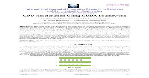 Download Pdf Gpu Acceleration Using Cuda Framework · Gpu Acceleration Using Cuda