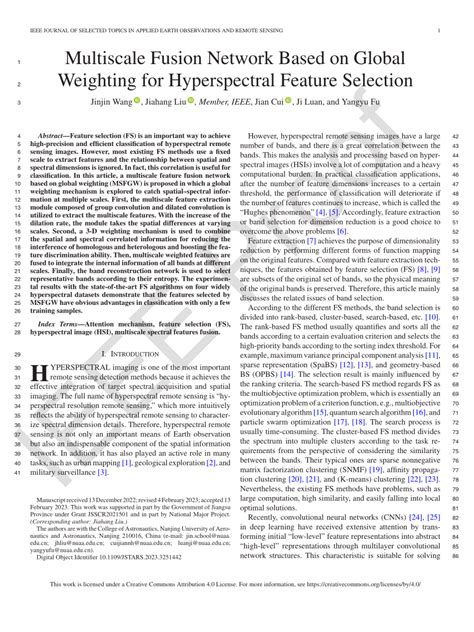 Pdf Multi Scale Fusion Network Based On Global Weighting For