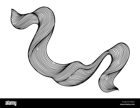 Wave Hair Line Curl Stock Vector Image Art Alamy