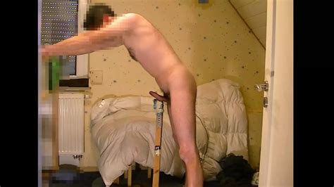Homemade Stand Fleshlight Vibrator Masturbation German Gay Amateur