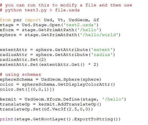 If You Pipe This Into A Da You Can View It And See Now Have A Blue Sphere 2 Units Large