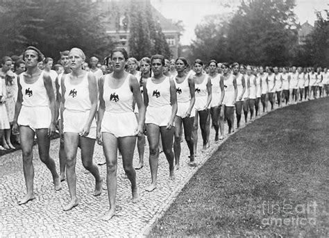 German Women Exercising 1929 By Bettmann