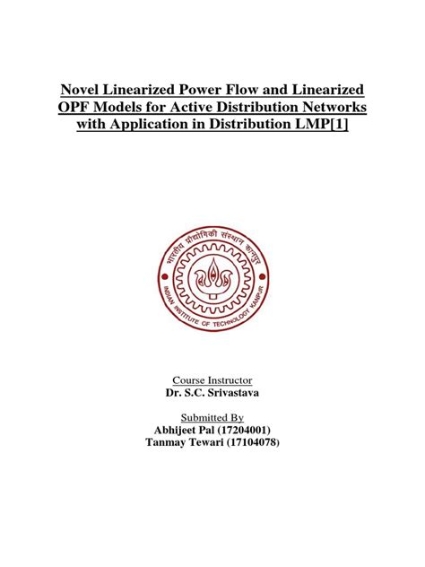 novel linearized power flow and linearized opf models for active
