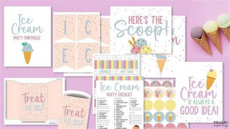 Very Cool Ice Cream Party Printables Décor Games And More