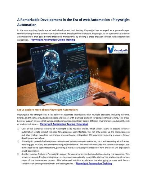 Ppt Playwright Online Training Playwright Automation Testing Hyderabad Powerpoint