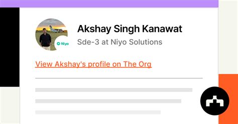 Akshay Singh Kanawat Sde 3 At Niyo Solutions The Org