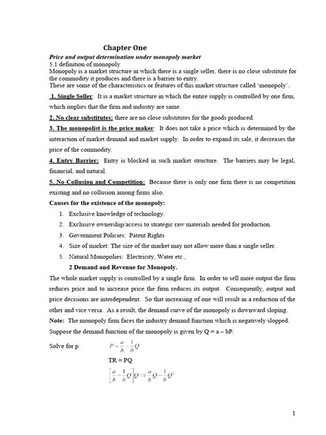 Microeconomics Ii Note Pdf Monopoly Oligopoly