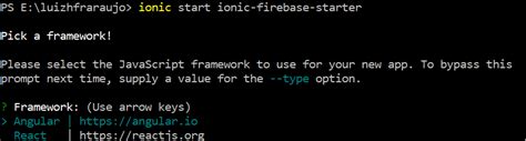 Criando Um Projeto Com Ionic Angular E Firebase By Luiz Henrique