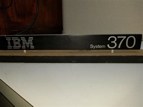 Ibm System 370 Header Banner Masthead Off Mainframe Cpu Console Free Shipping 1981735859