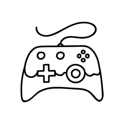 Premium Vector Game Controller Icon Hand Drawn Vector Illustration