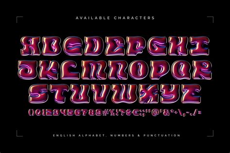 Glossy Cherry Color Bitmap Font On Yellow Images Creative Store
