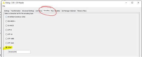 Character Encoding List And Options Knime Analytics Platform Knime